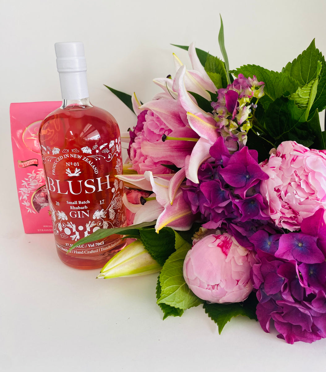 Tickled Pink - Bouquet & Blush Gin Gift Pack – Leaf & Petal NZ